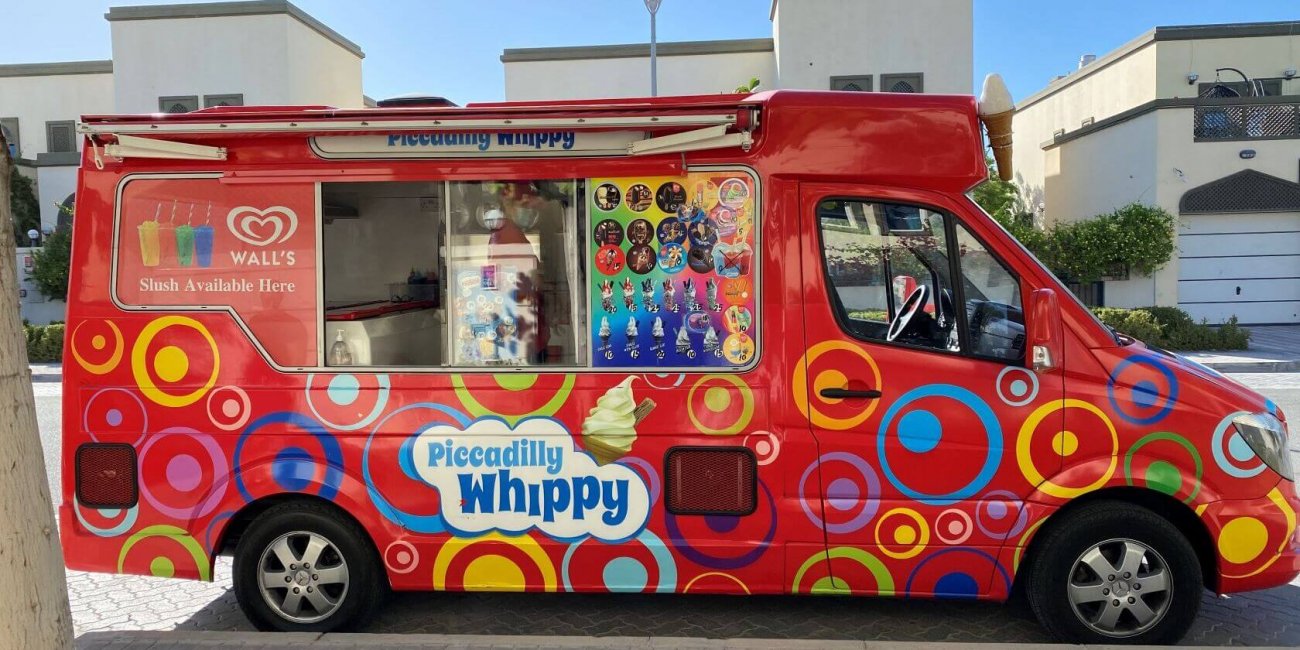Piccadilly Whippy: A traditional Wall’s ice cream van straight from the UK
