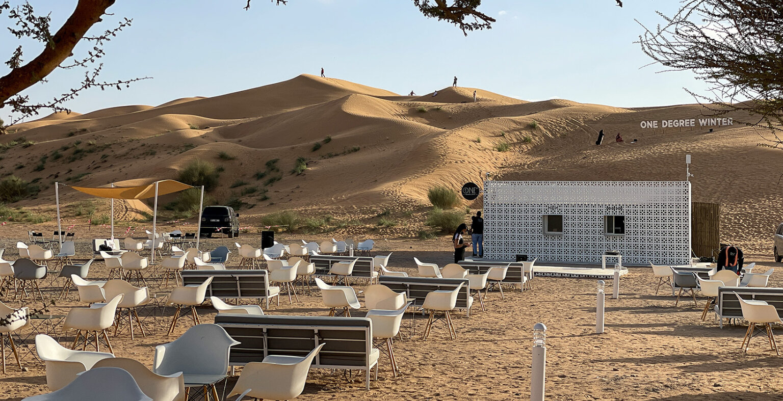 A winter season pop-up: One Degree in the Arabian Desert